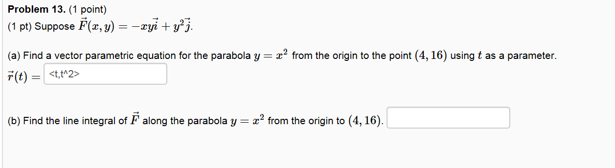 Solved Suppose Find A Vector Parametric Equation For The