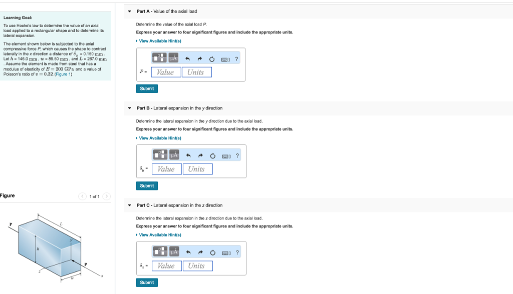 Solved Part A - Value of the axial load Loarning Goal: | Chegg.com