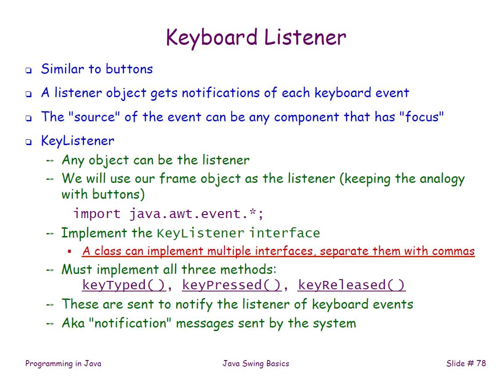 More Inheritance and Interfaces using the Java Swing | Chegg.com