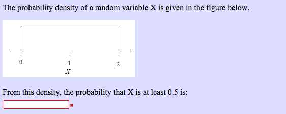 Solved The probability density of a random variable X is | Chegg.com