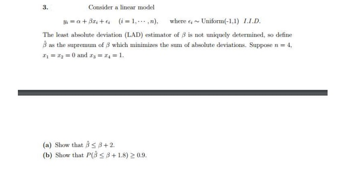 Consider a simple linear regression model y = beta_0 | Chegg.com