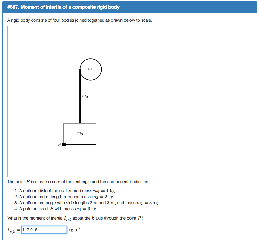 Solved A rigid body consists of four bodies joined together, | Chegg.com