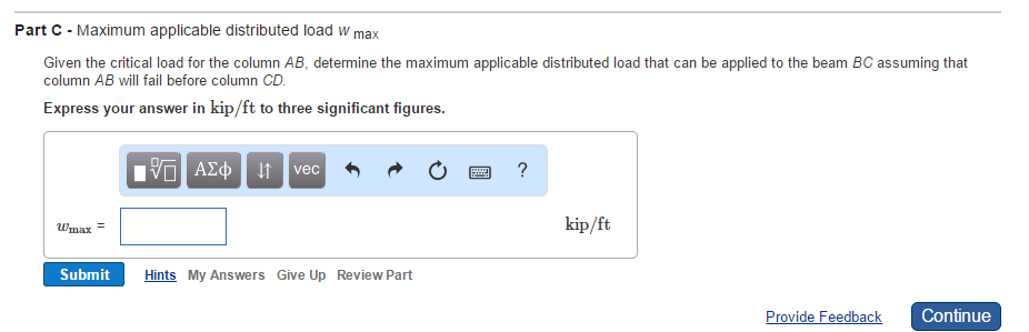 Solved Learning Goal: To analyze an ideal column with pin | Chegg.com