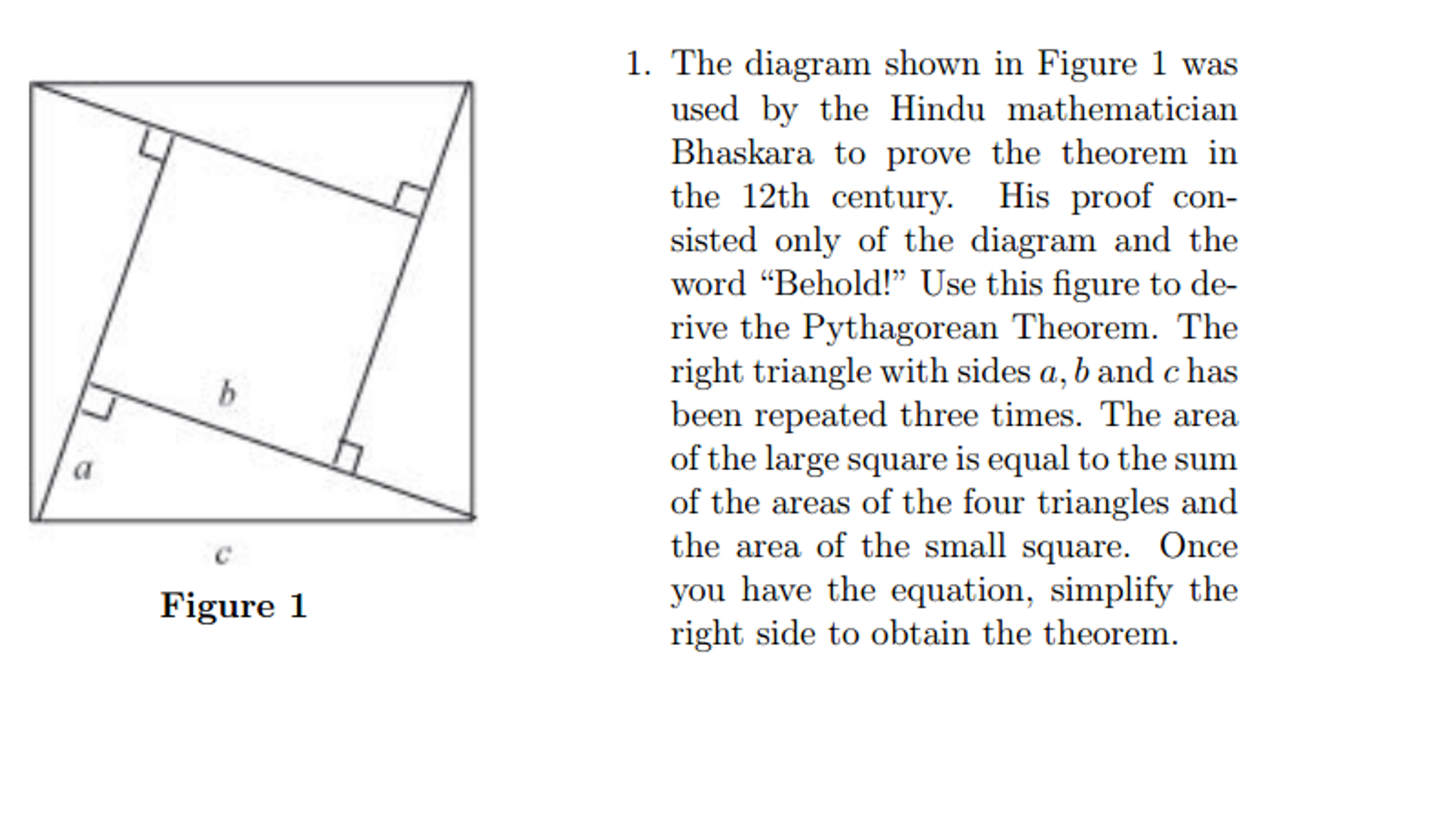 Solved The diagram shown in Figure 1 was used by the Hindu | Chegg.com