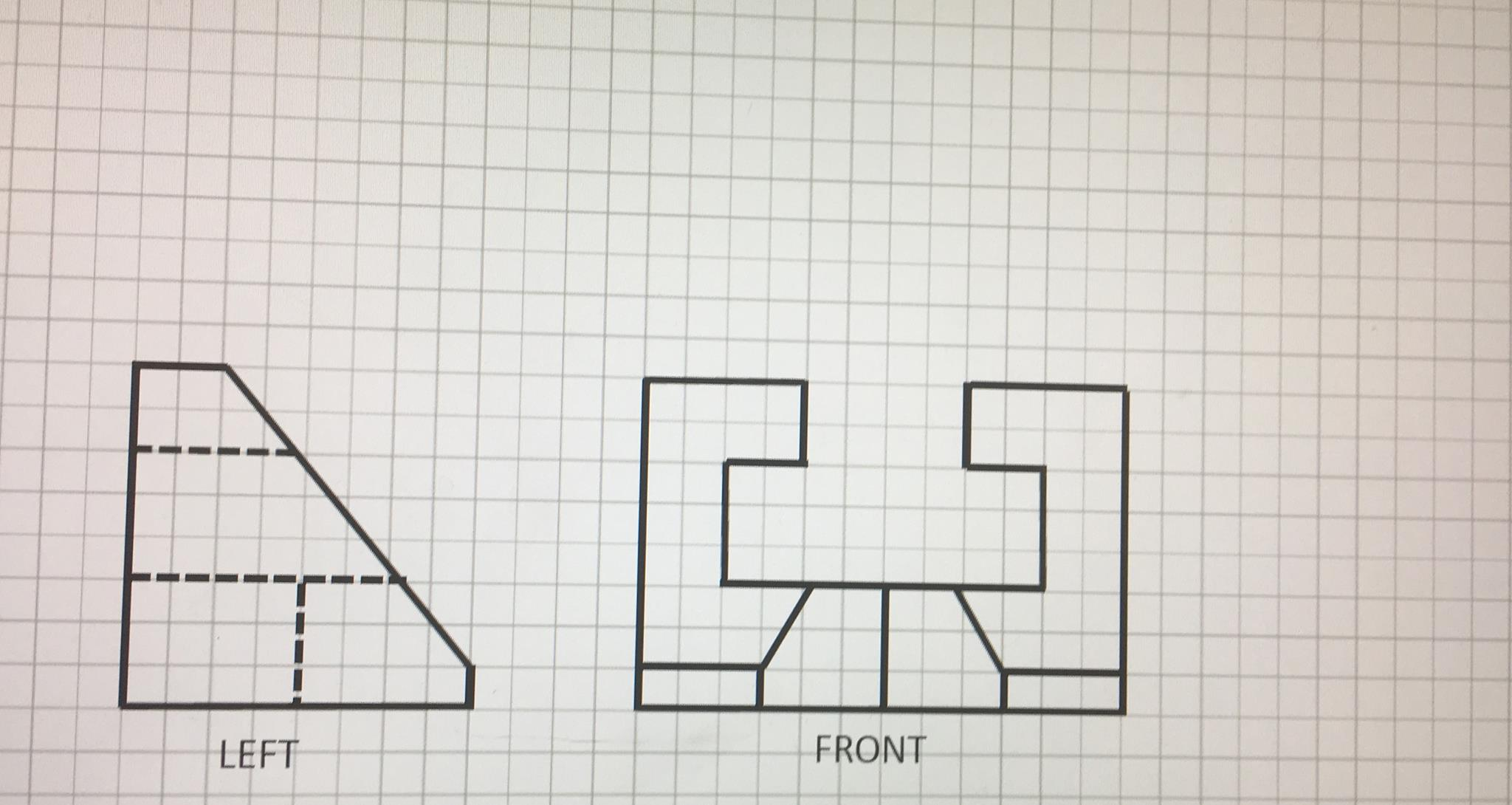 Solved DRAW TOP AND ISOMETRIC VIEW | Chegg.com