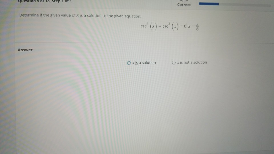 Solved Question S Of 18 Step 1 Of Correct Determine If The 7185
