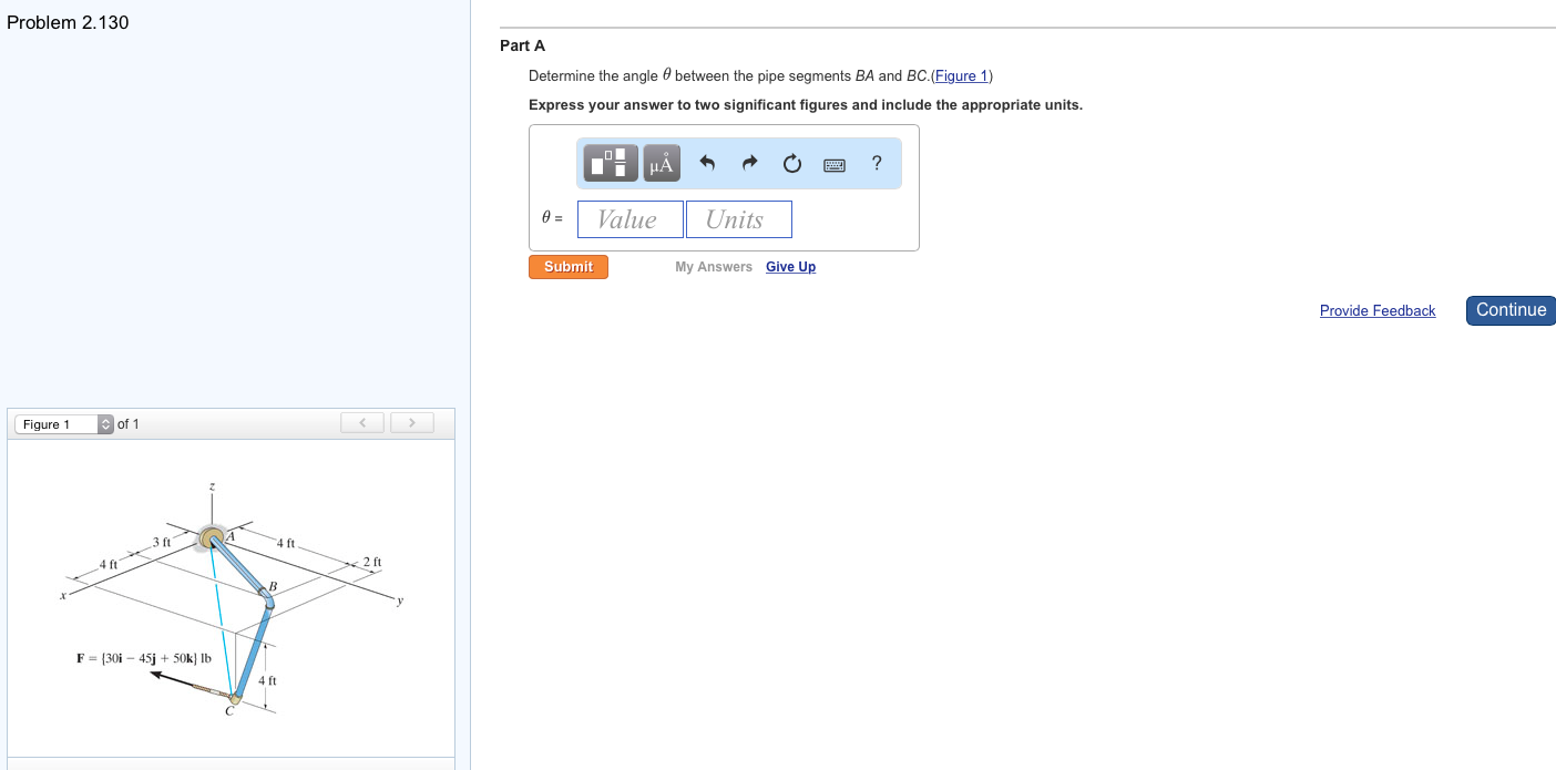 Solved: Determine The Angle Theta Between The Pipe Segment... | Chegg.com