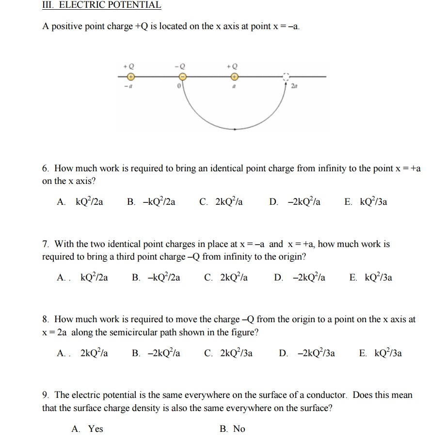 Solved A positive point charge +Q is located on the x axis | Chegg.com