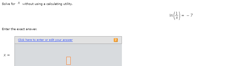 Solved Solve for X without using a calculating utility. | Chegg.com