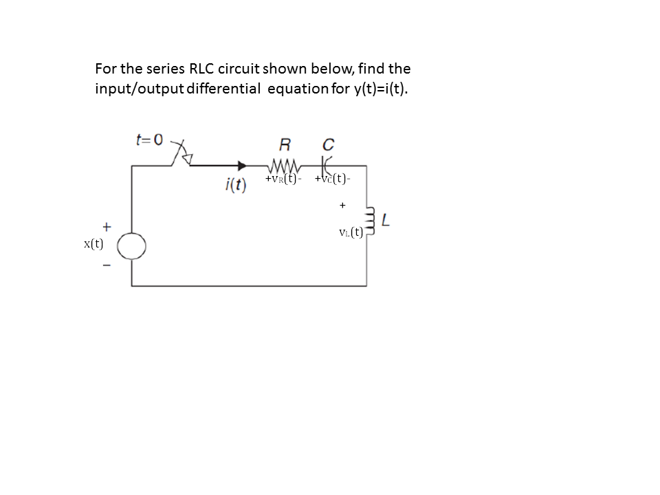 Solved For the series RLC circuit shown, find the | Chegg.com