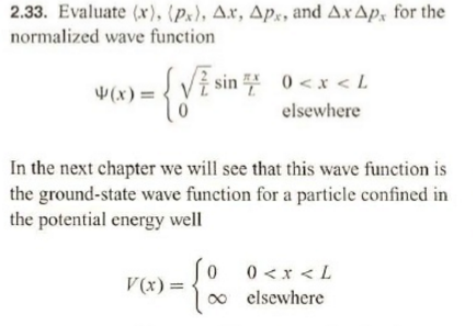 Solved Evaluate , , Delta v, Delta p_x, and Delta x Delta | Chegg.com