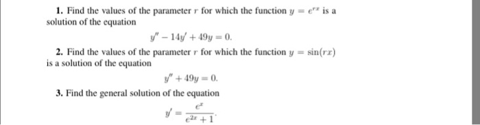Solved Find the values of the parameter r for which the | Chegg.com