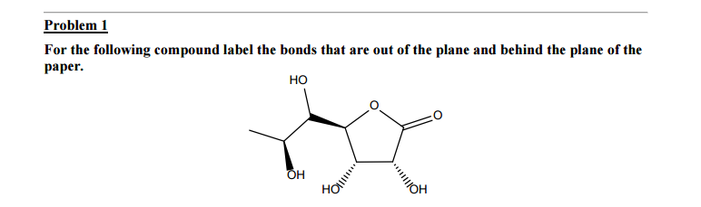 Solved Problem For the following compound label the bonds | Chegg.com