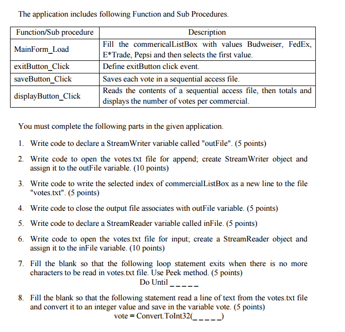Solved Need Help with Visual studio/basic coding | Chegg.com