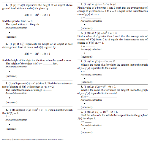 Solved If H T Represents The Height Of An Object Above