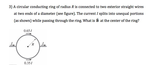 Solved A circular conducting ring of radius R is connected | Chegg.com