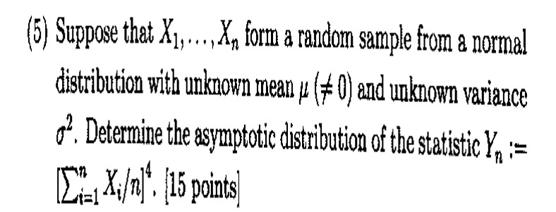 Solved (5) Suppose that X1,.., Xn form a random sample from | Chegg.com Solved (5) Suppose that X1,.., Xn form a random sample from | Chegg.com