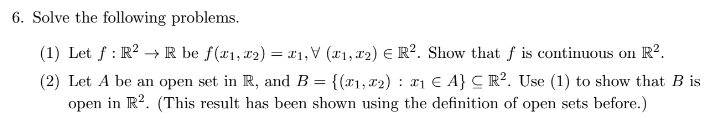 Solved Solve the following problems. Let f: R^2 rightarrow | Chegg.com