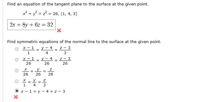 Solved Find an equation of the tangent plane to the surface | Chegg.com