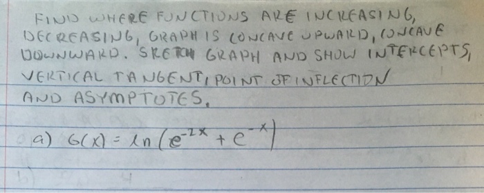 Solved Find where Function are increasing Decreasing Graph | Chegg.com