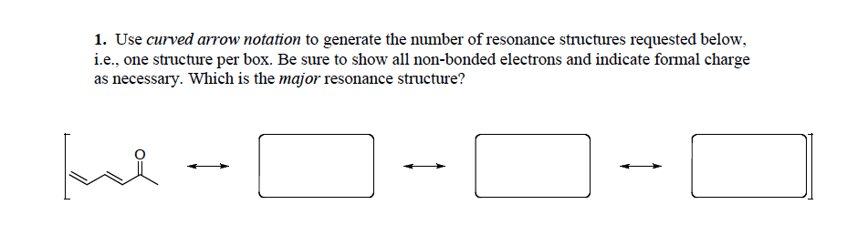 Solved Use curved arrow notation to generate the number of | Chegg.com