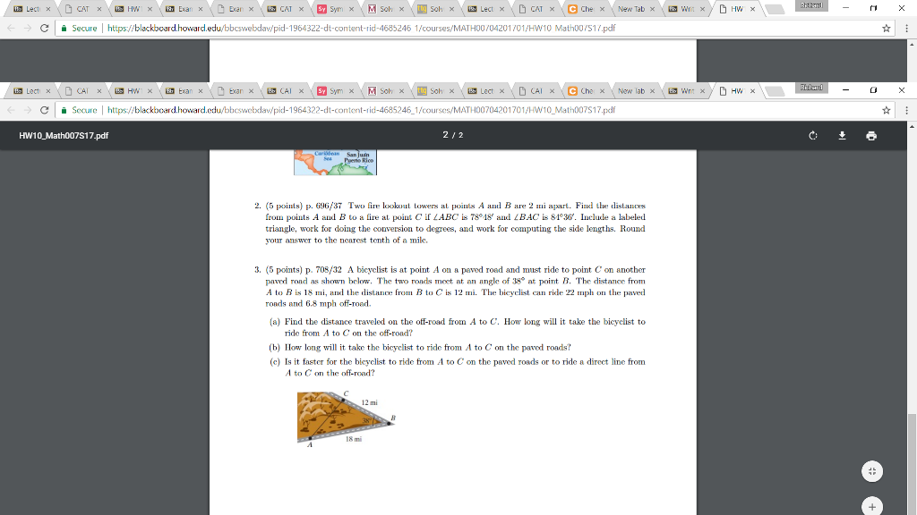Solved C Secure https blackboard,howard.ed | Chegg.com