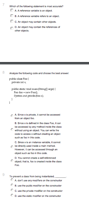 Solved Which of the following statement is most accurate? | Chegg.com