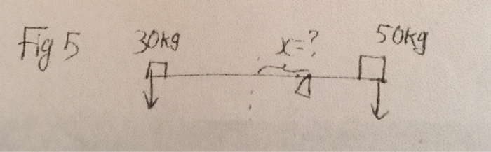 Solved 5) A 50 kg child and a 30 kg child sit on opposite | Chegg.com