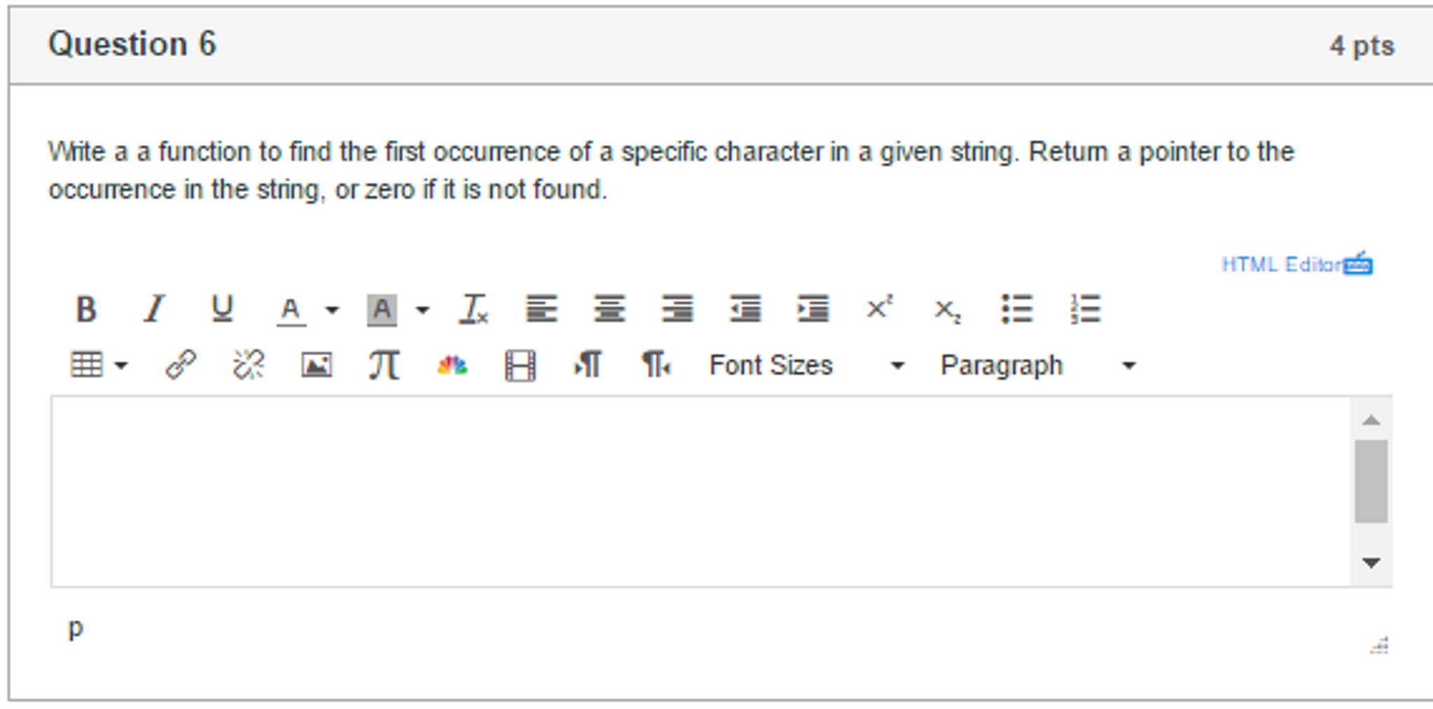 Solved Write a a function to find the first occurrence of a | Chegg.com