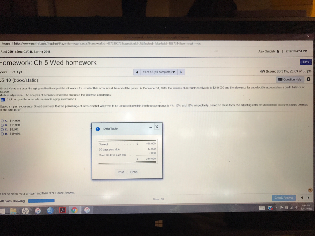 Solved Secure htps://www.matied.com/Student/Player | Chegg.com