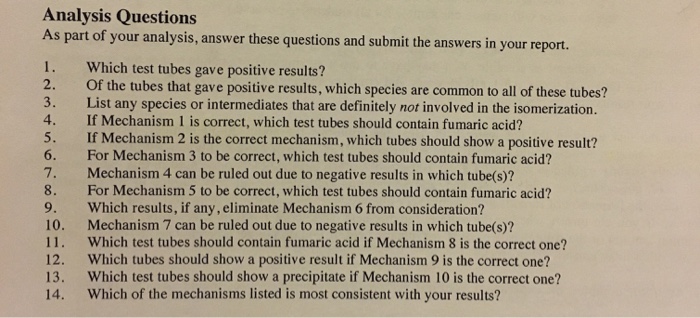 Solved Please answer the analysis questions based on the | Chegg.com