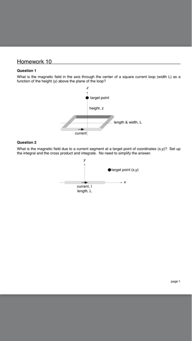 Solved What is the magnetic field in the axis through the | Chegg.com