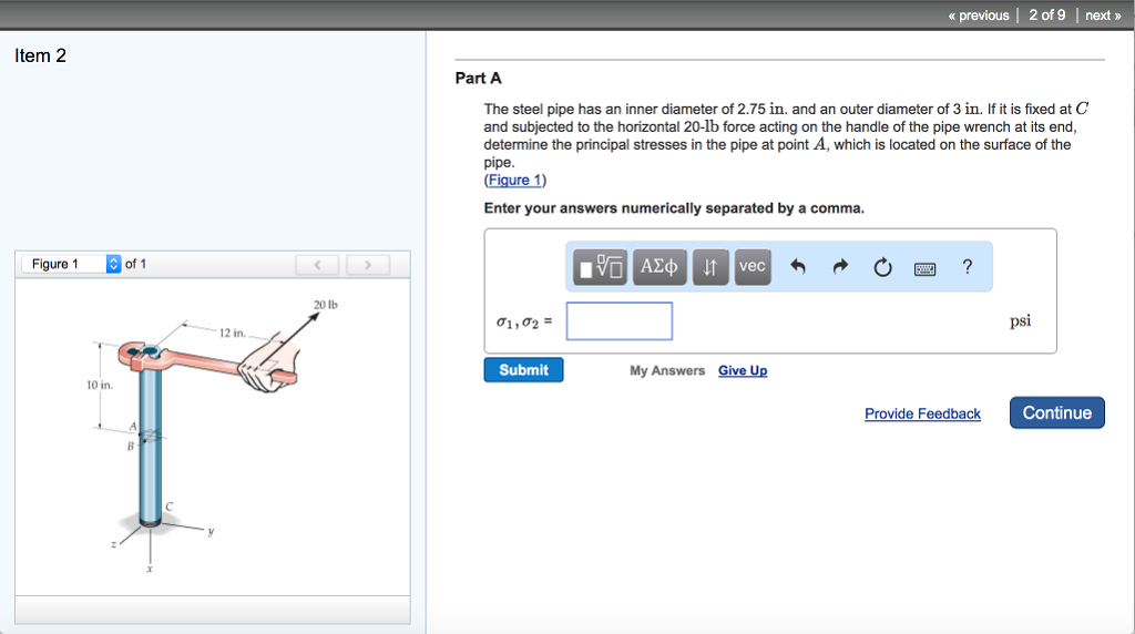 Solved The Steel Pipe Has An Inner Diameter Of 2 75 In And Chegg