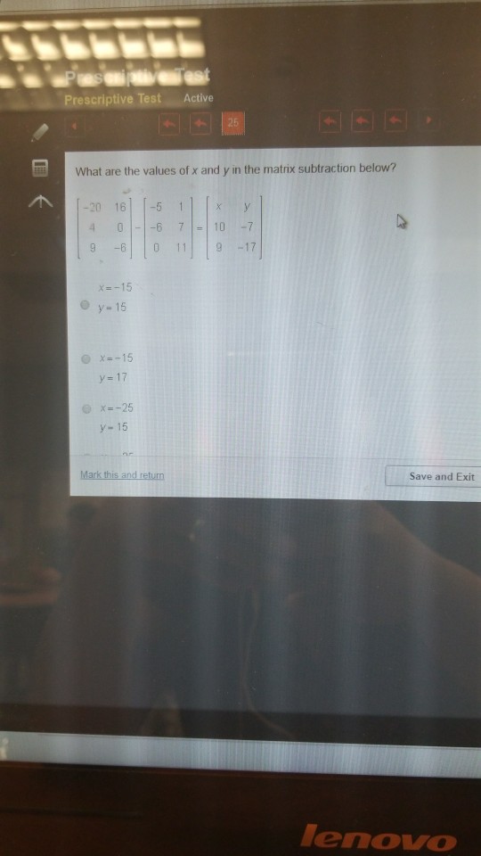 Solved Prescriptive Test Active What are the values of x and | Chegg.com
