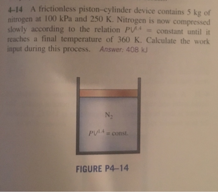 Solved A frictionless piston-cylinder device contains 5 kg | Chegg.com