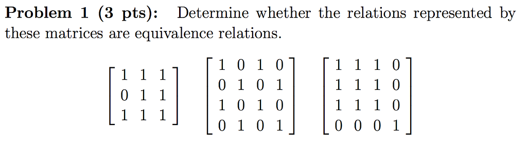 Solved Determine whether the relations represented by these | Chegg.com