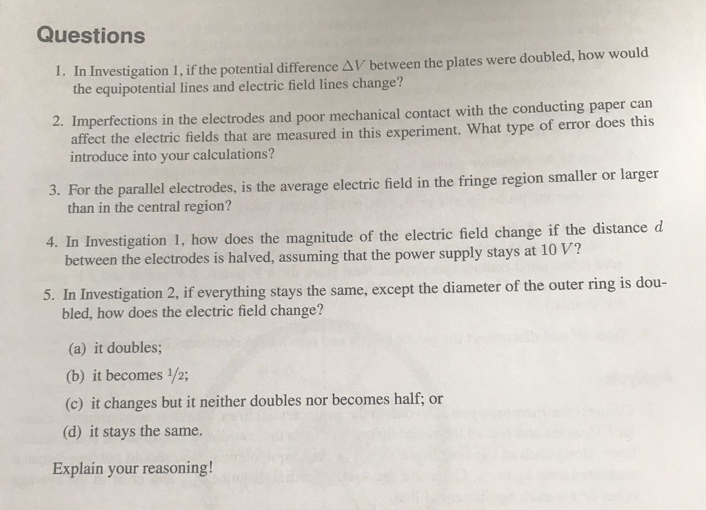 Solved well. キNnge x=0 Figure 16.3- Parallel electrodes. | Chegg.com