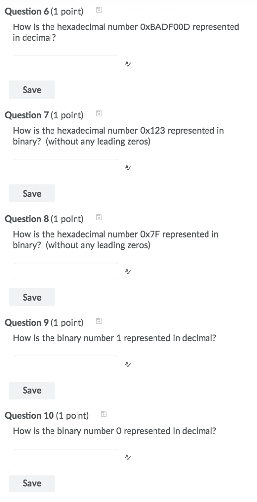 Solved Question 1 (1 point) How is the decimal number 12345 | Chegg.com