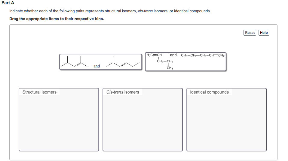 Solved Part A Indicate whether each of the following pairs | Chegg.com