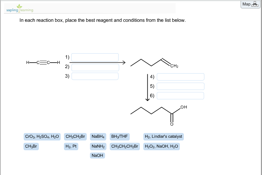 Solved: Sapling Learning In Each Reaction Box, Place The B... | Chegg.com