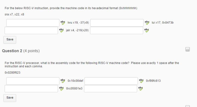 For the below RISC-V instruction, provide the machine | Chegg.com