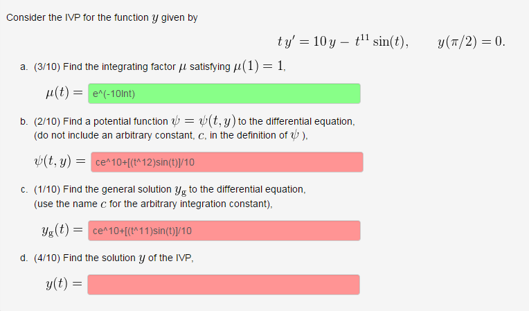 Solved Consider the IVP for the function y given by Ty' = | Chegg.com
