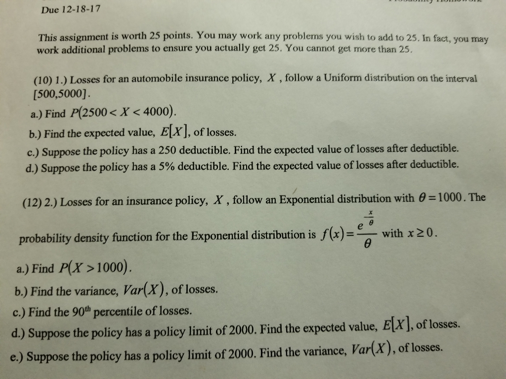 Solved Due 12-18-17 This assignment is worth 25 points. You | Chegg.com