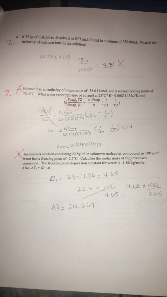 Solved A 0.753 of CaCO is dissolved in HCl and diluted to a | Chegg.com