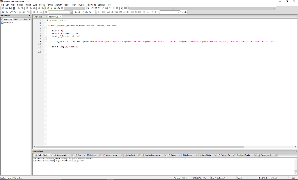 Using C program: Hello, The UDF(C code)attached below | Chegg.com