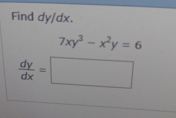 Solved Find dy/dx dy = dx | Chegg.com