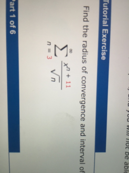 Solved Find the radius of convergence and interval of | Chegg.com