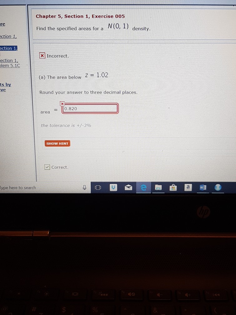 Solved Chapter 5, Section 1, Exercise 005 re Find the | Chegg.com