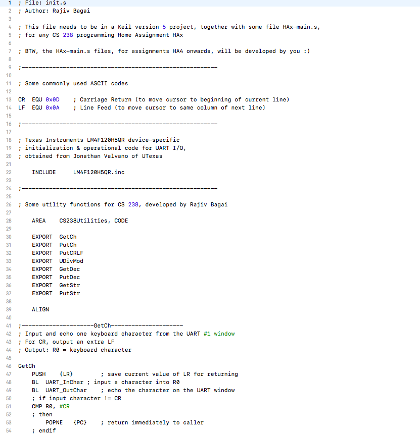 Using init.s file, create a different .s file and | Chegg.com