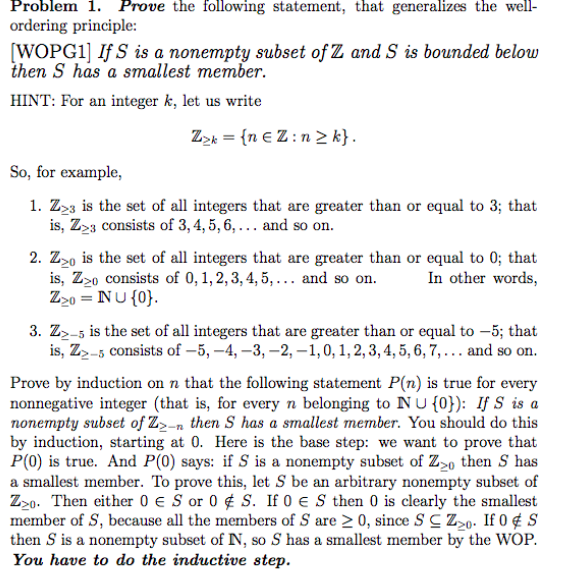 Solved: Problem 1. Prove The Following Statement, That Gen... | Chegg.com